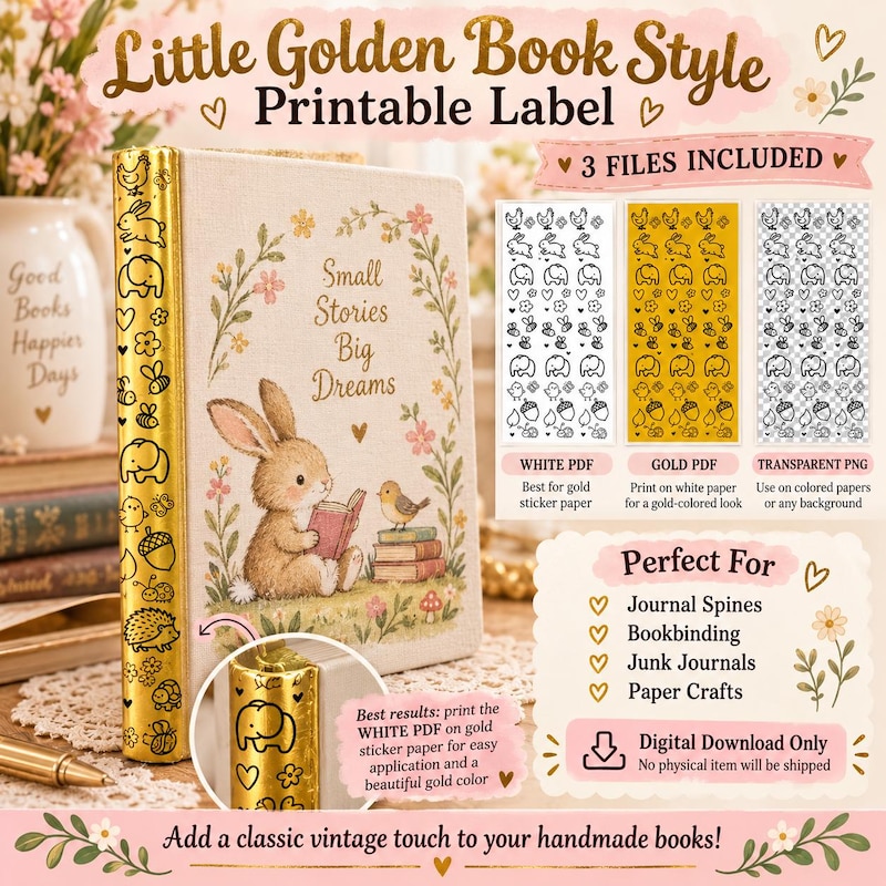 Gold Transfer Book - Etsy