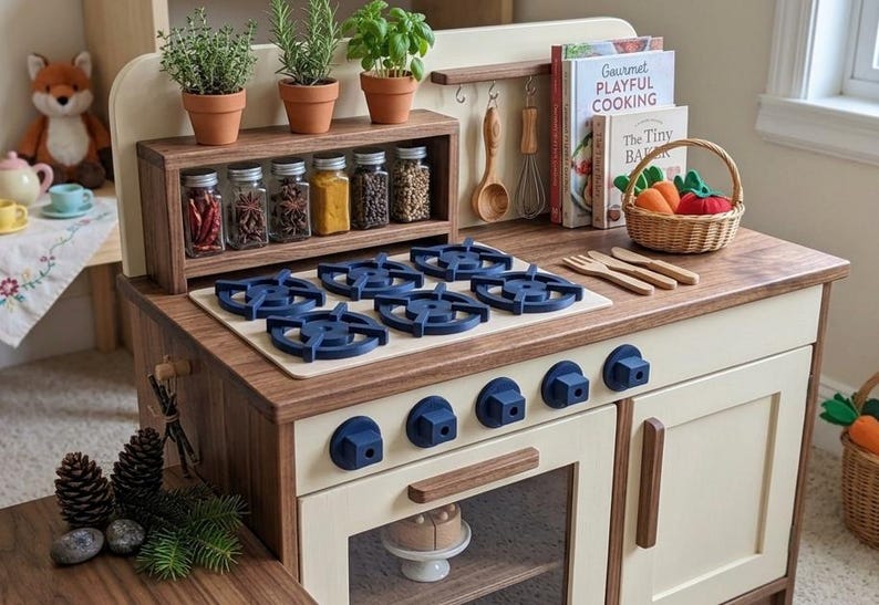 OVEN BURNERS for Mud Kitchen, Pretend Play PLA Parts - Etsy