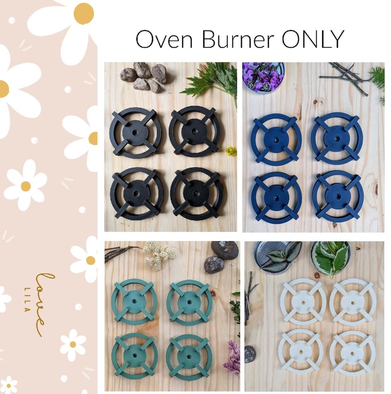 OVEN BURNERS for Mud Kitchen, Pretend Play PLA Parts - Etsy