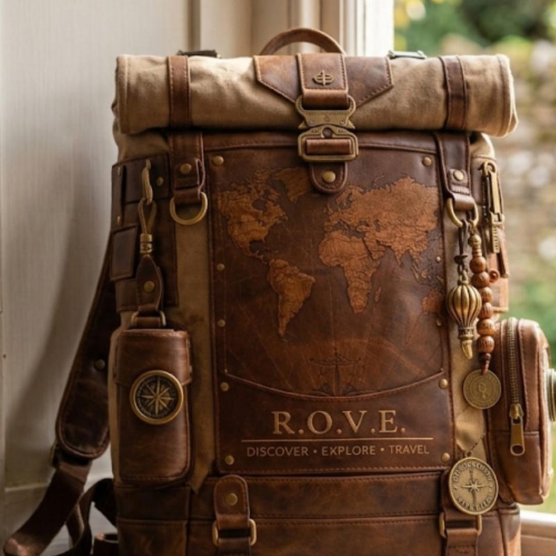World Map Backpack - Etsy