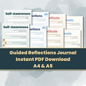 Guided Journaling Set: 40 Quick Reflections for Gratitude, Emotions ...