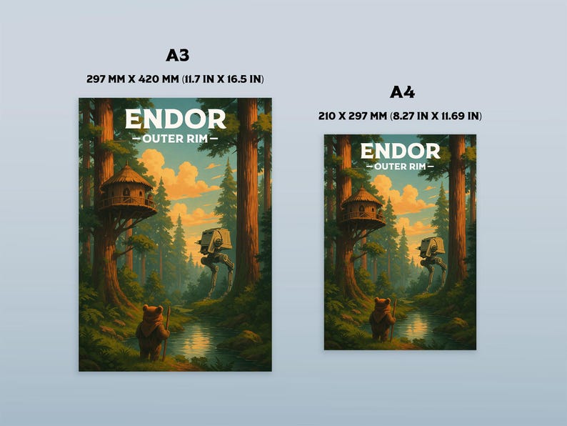 Endor Travel Print, Endor Travel Poster, Art Print, Travel Decor, Gift ...