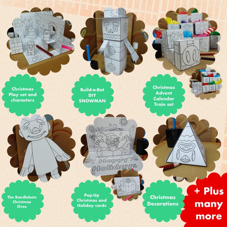 Christmas Colouring and Activity Set | Printable Holiday Crafts for ...