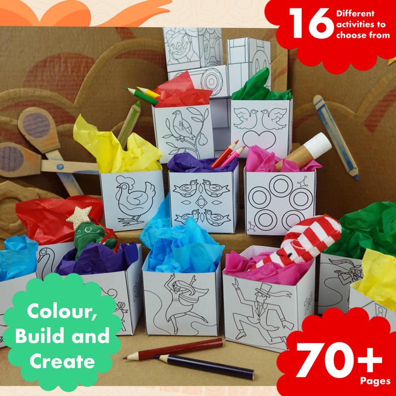 Christmas Colouring and Activity Set | Printable Holiday Crafts for ...