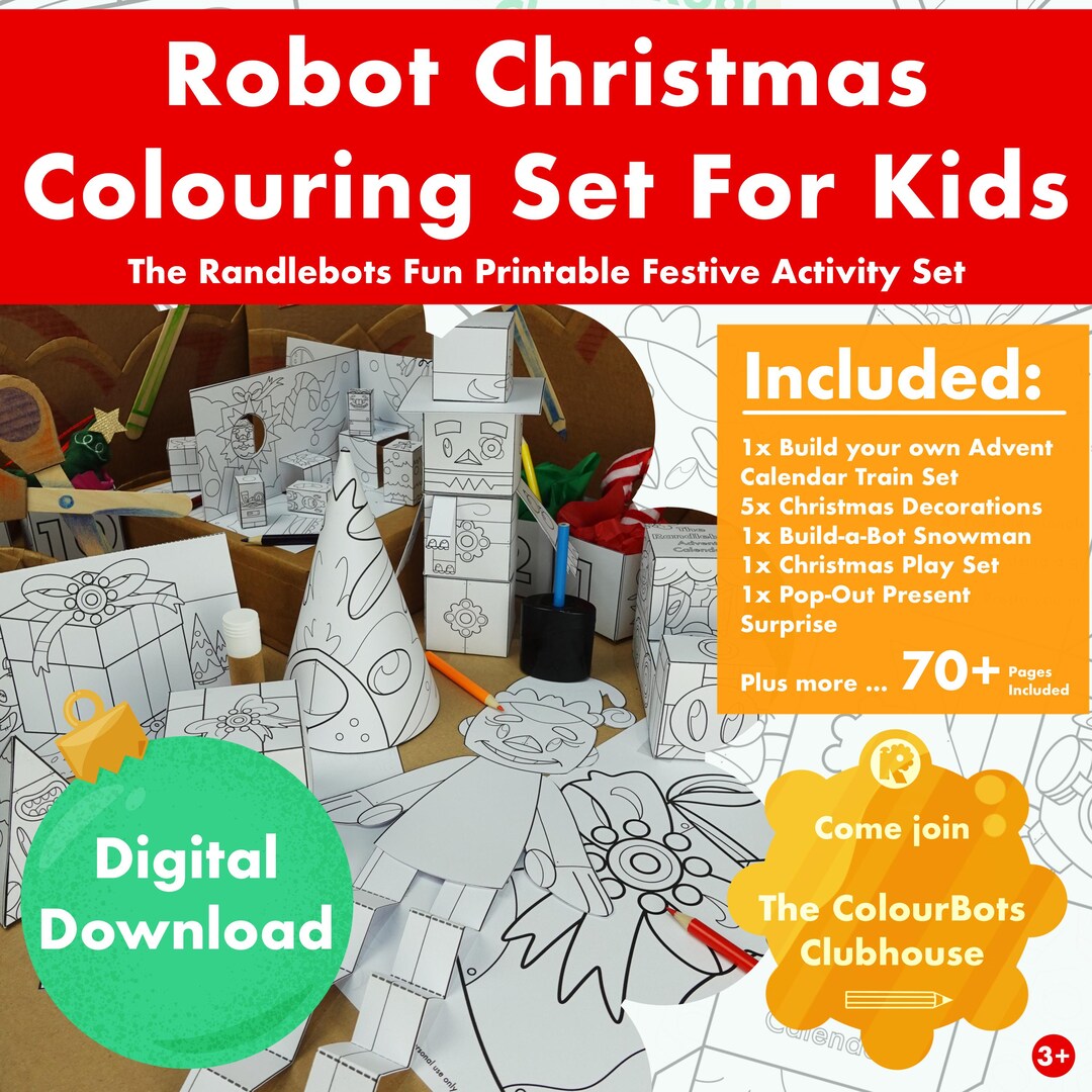 Christmas Colouring and Activity Set | Printable Holiday Crafts for ...