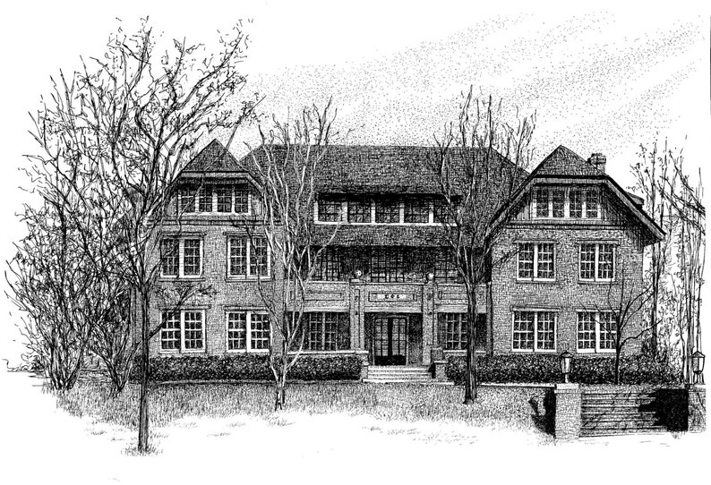 Sigma Phi Epsilon Fraternity, Purdue University, Fine Art Print Digital ...