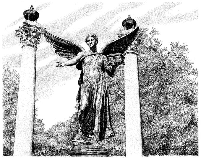 Beneficence Statue Ball State University Muncie Indiana - Etsy