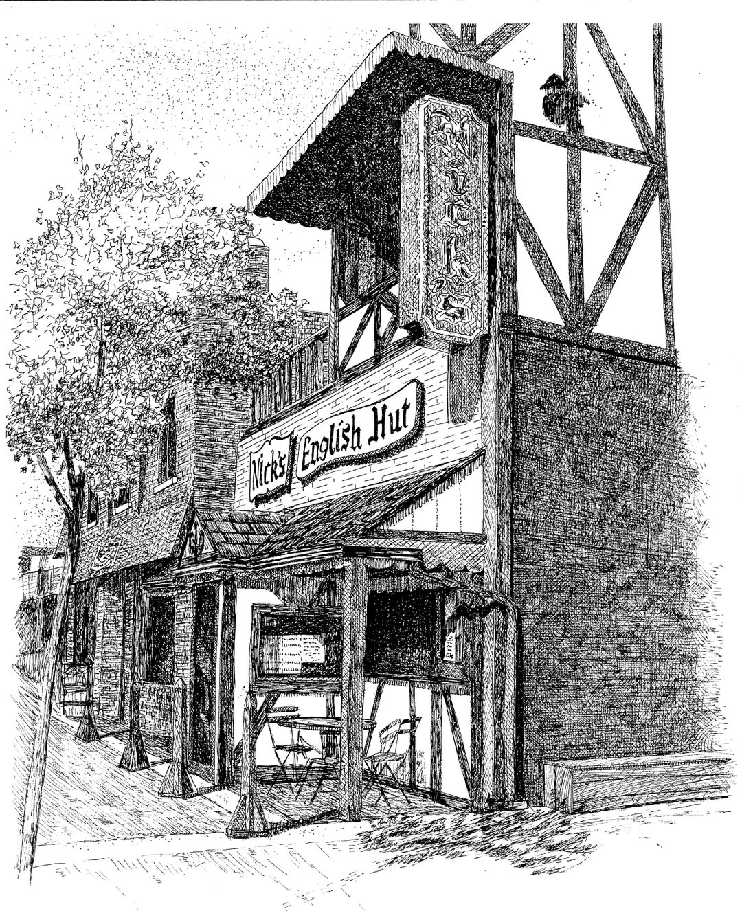 Nick's English Hut, IU, Digital File - Etsy