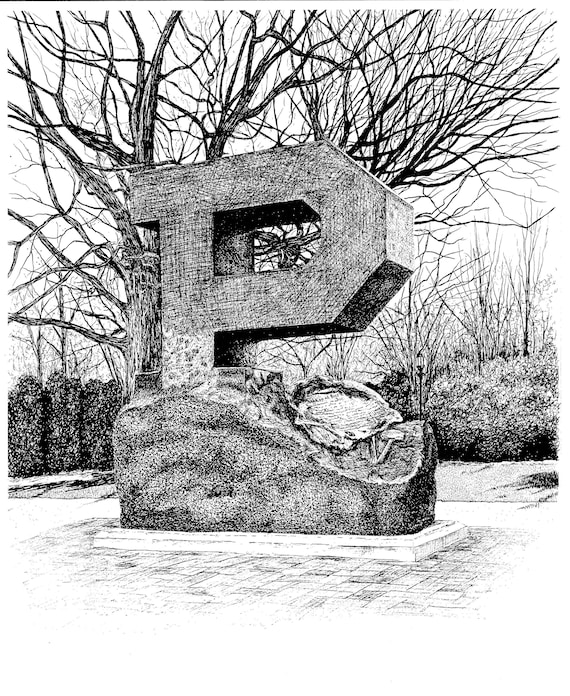 Unfinished Block Letter P Statue Purdue University West | Etsy