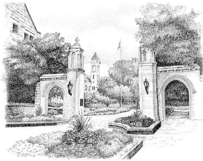 Sample Gates, Iu Bloomington, Digital File - Etsy
