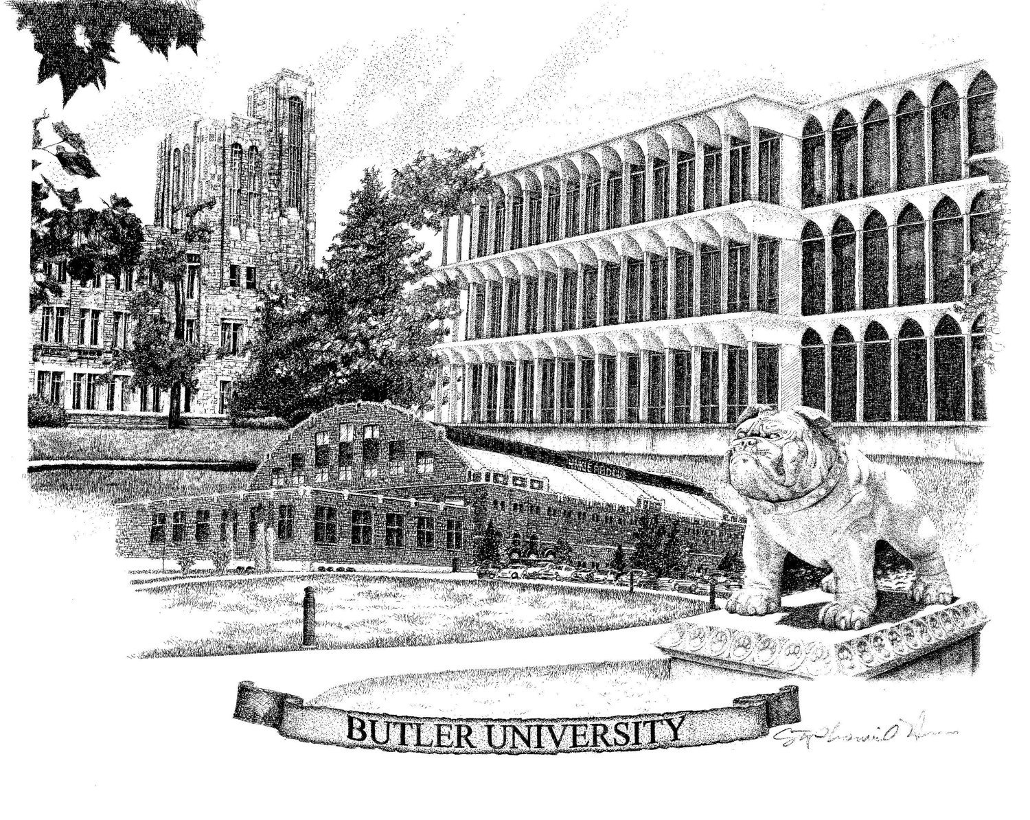 Butler University Compilation, Indianapolis, Indiana, Fine Art Print - Etsy
