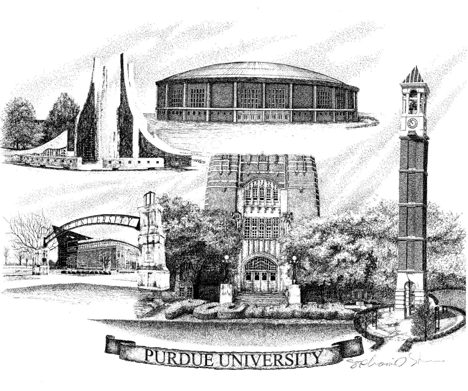 Purdue Compilation, Fine Art Print - Etsy