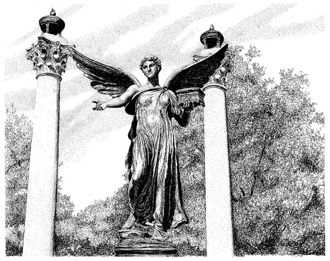 Beneficence Statue, Ball State University, Muncie, Indiana, Digital ...