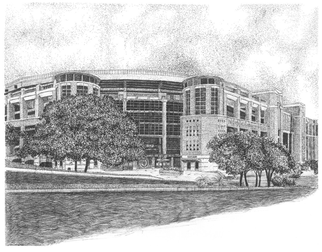 Darrell K Royal Texas Memorial Stadium, Fine Art Print - Etsy