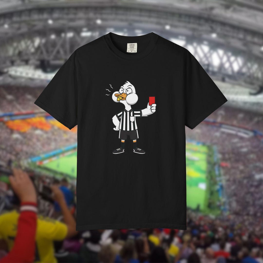 Funny Soccer Duck Red Card Comfort Colors T-shirt, Referee Gift - Etsy