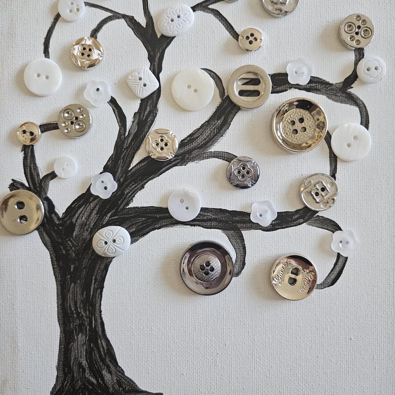 Button Tree Art - Etsy