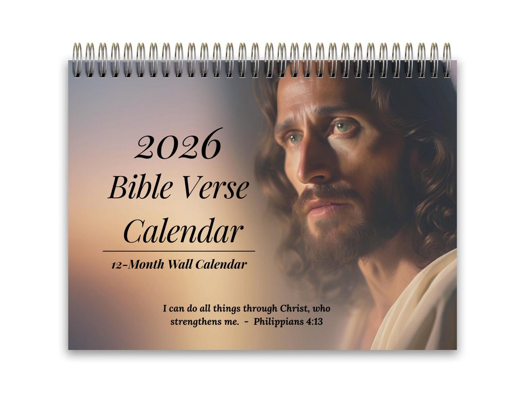 2026 Bible Verse Wall Calendar | Christian Scripture Calendar ...