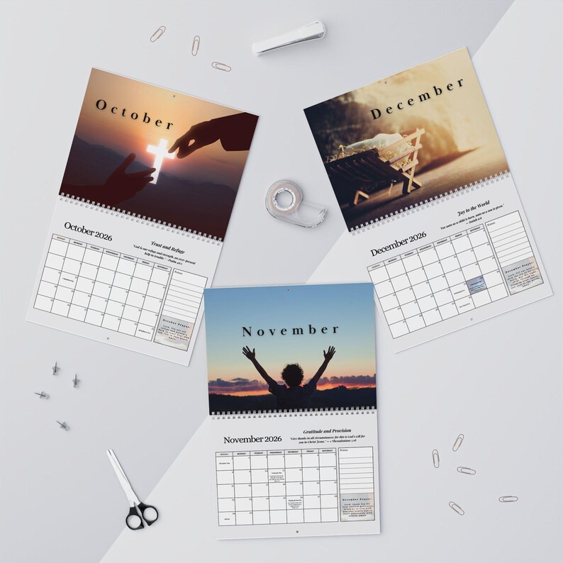 2026 Bible Verse Wall Calendar | Christian Scripture Calendar ...