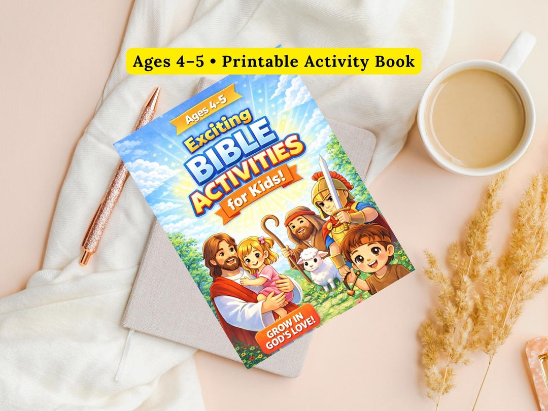 Bible Activities for Kids Ages 4–5 | Christian Preschool Workbook ...