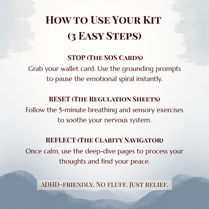 ADHD RSD Relief Kit: Neurodivergent Women's Digital Journal (PDF ...