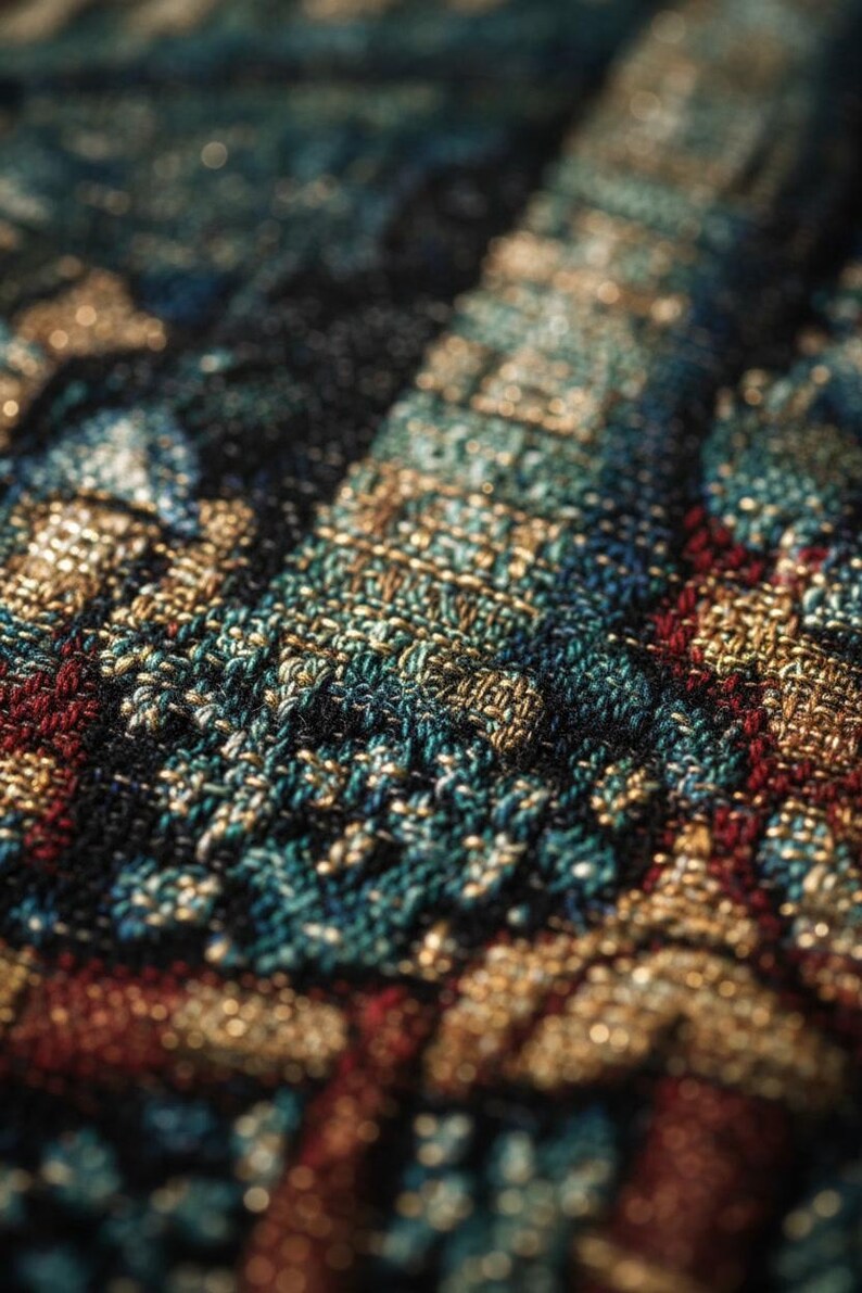 Medieval Castle Siege Woven Blanket | Gothic Battle Tapestry Cotton ...