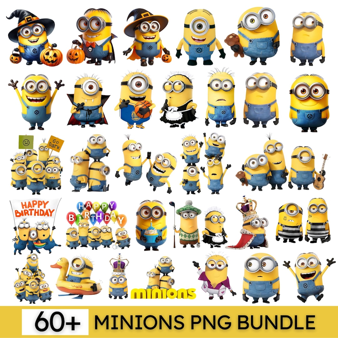 Kawaii Yellow Monster Clipart, Funny Alien PNG (digital Cut Files) - Etsy