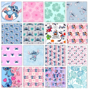 Lilo & Stitch Digital Paper Bundle, Tropical Designs (instant Download ...