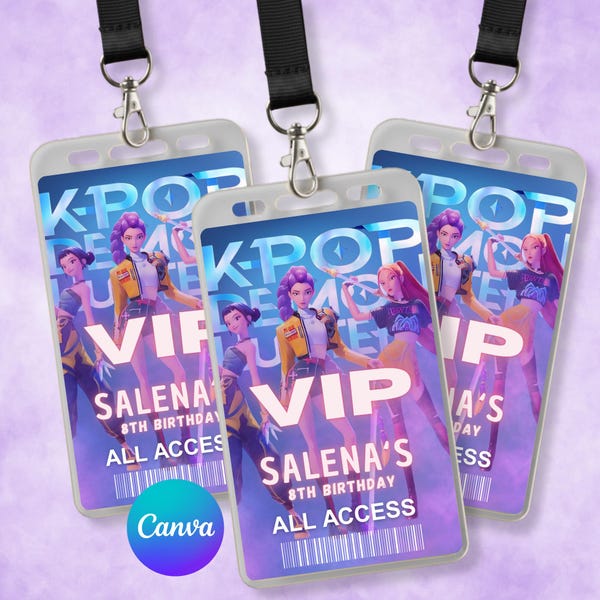 K Pop Vip Party Invite - Etsy UK