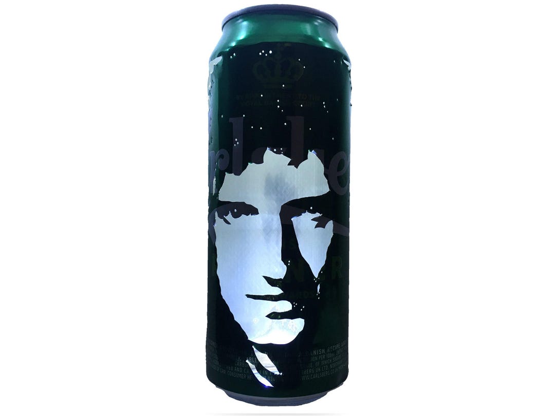 Brian May Beer Can Lantern! Queen Pop Art Candle Lamp - Unique ...