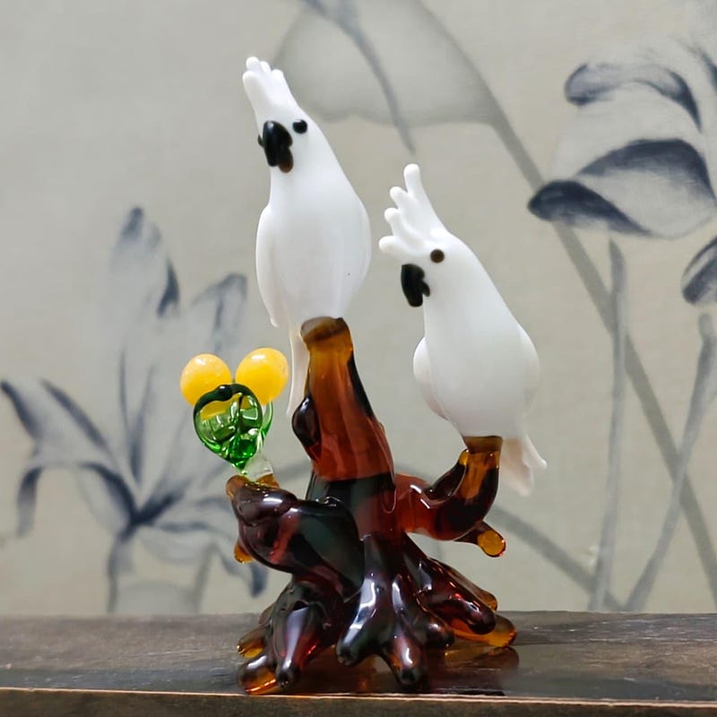 Murano Glass Birds Pair - Etsy