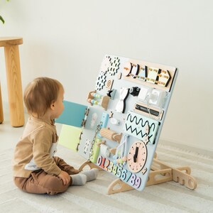 Interactive Baby Busy Board | Montessori Learning Toy for Toddlers - Etsy