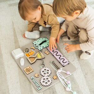 Interactive Baby Busy Board | Montessori Learning Toy for Toddlers - Etsy