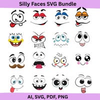 Cartoon Eyes Svg Googly Eyes Svg Cartoon Face Svg Comic Svg Emoji Eyes ...