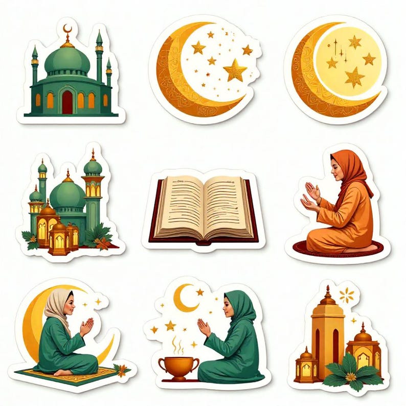 Ramadan & Eid Digital Stickers – Islamic Sticker Book for Goodnotes ...