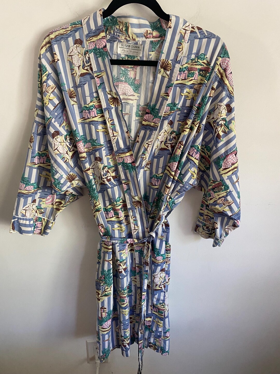 Vtg Cotton Novelty Robe Susan Dunn for Marisa Christina - Etsy