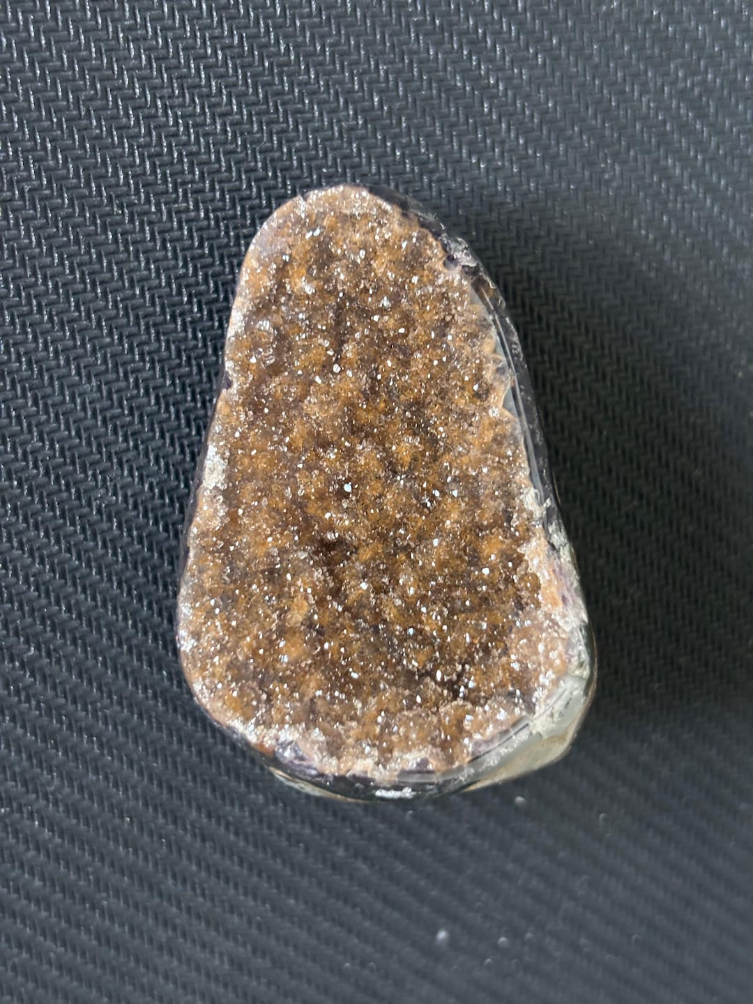 Sparkling Golden Brown Druzy Geode, 66g Natural Honey Quartz Cluster ...