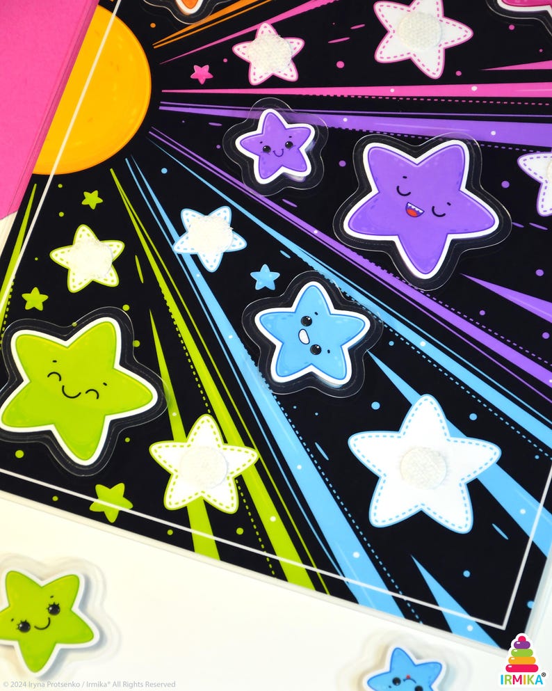 Printable Space Worksheet, Color Matching, Star Worksheet, Activities ...