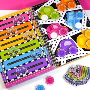 Printable Busy Book, Color Matching Activities, Learning Colors ...