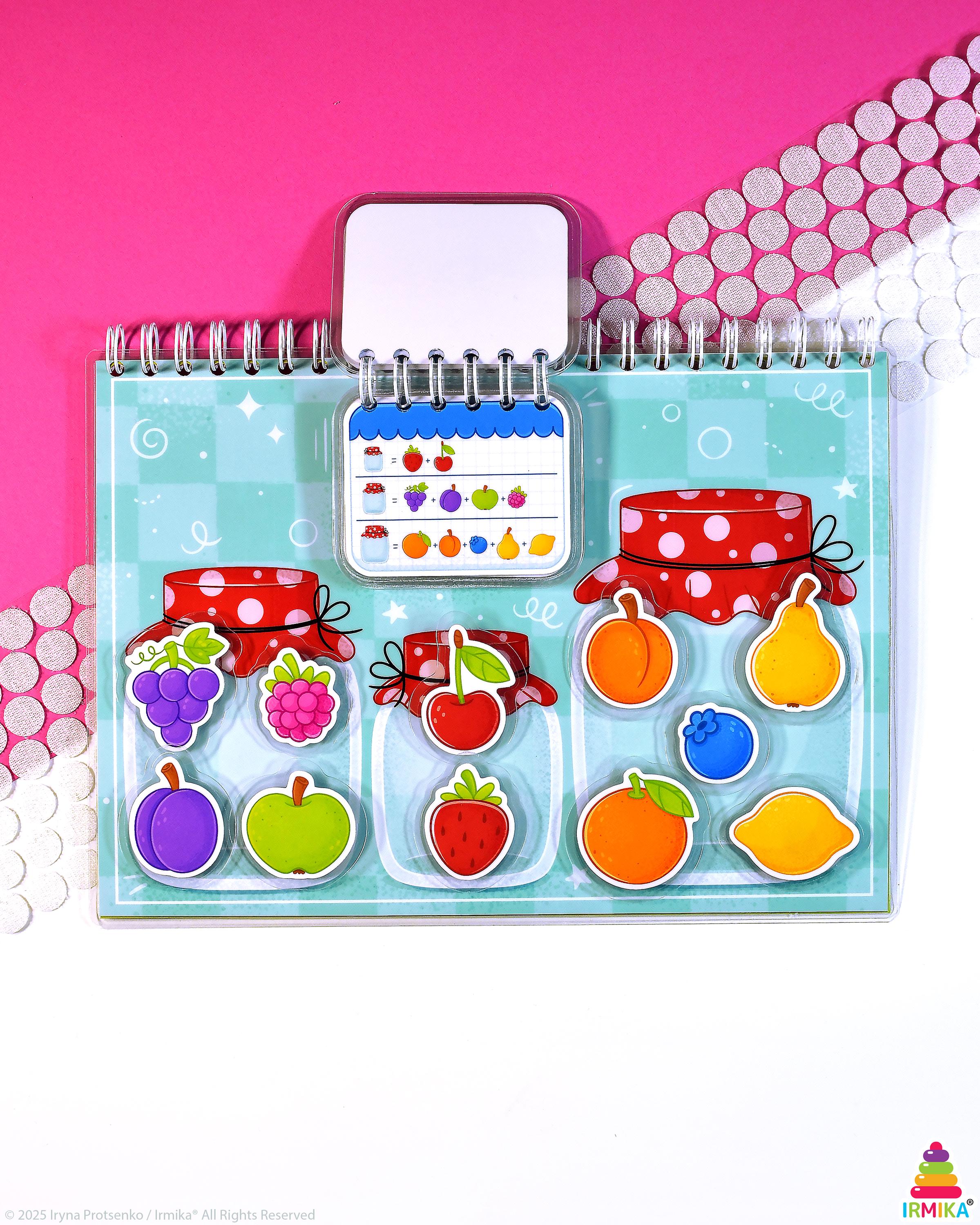 Printable Color Match Busy Book, Fruit Worksheet, Fruit Slices ...