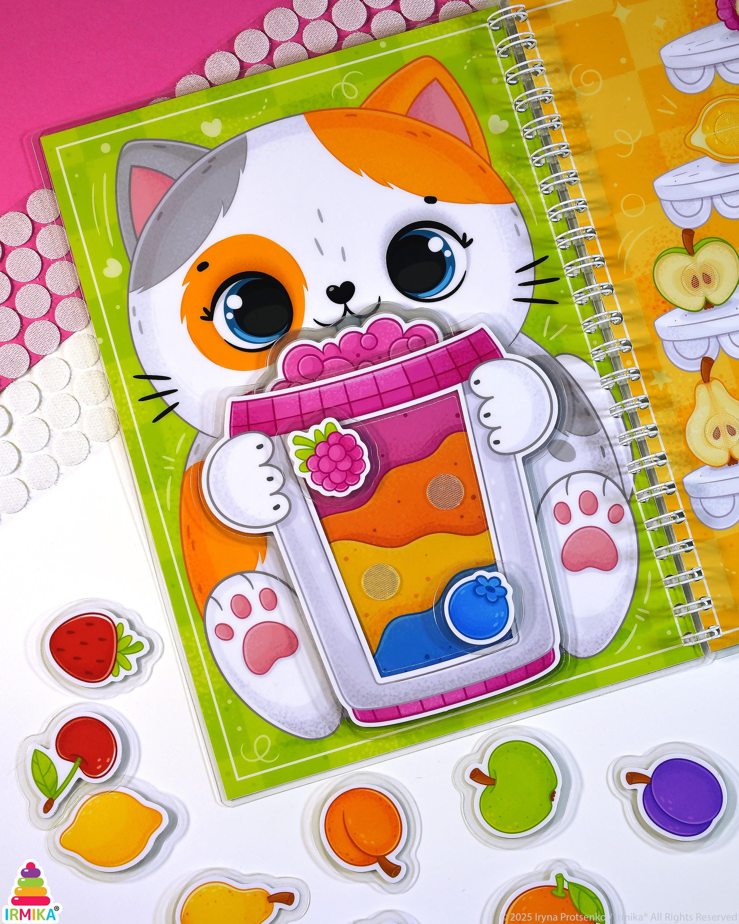 Printable Color Match Busy Book, Fruit Worksheet, Fruit Slices ...