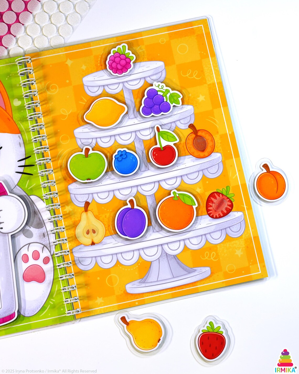 Printable Color Match Busy Book, Fruit Worksheet, Fruit Slices ...