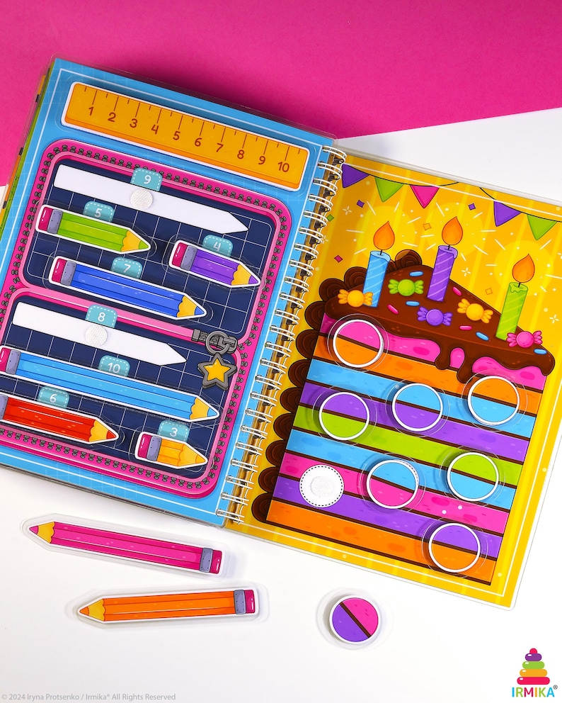 Printable Busy Book, Color Matching Activities, Learning Colors ...
