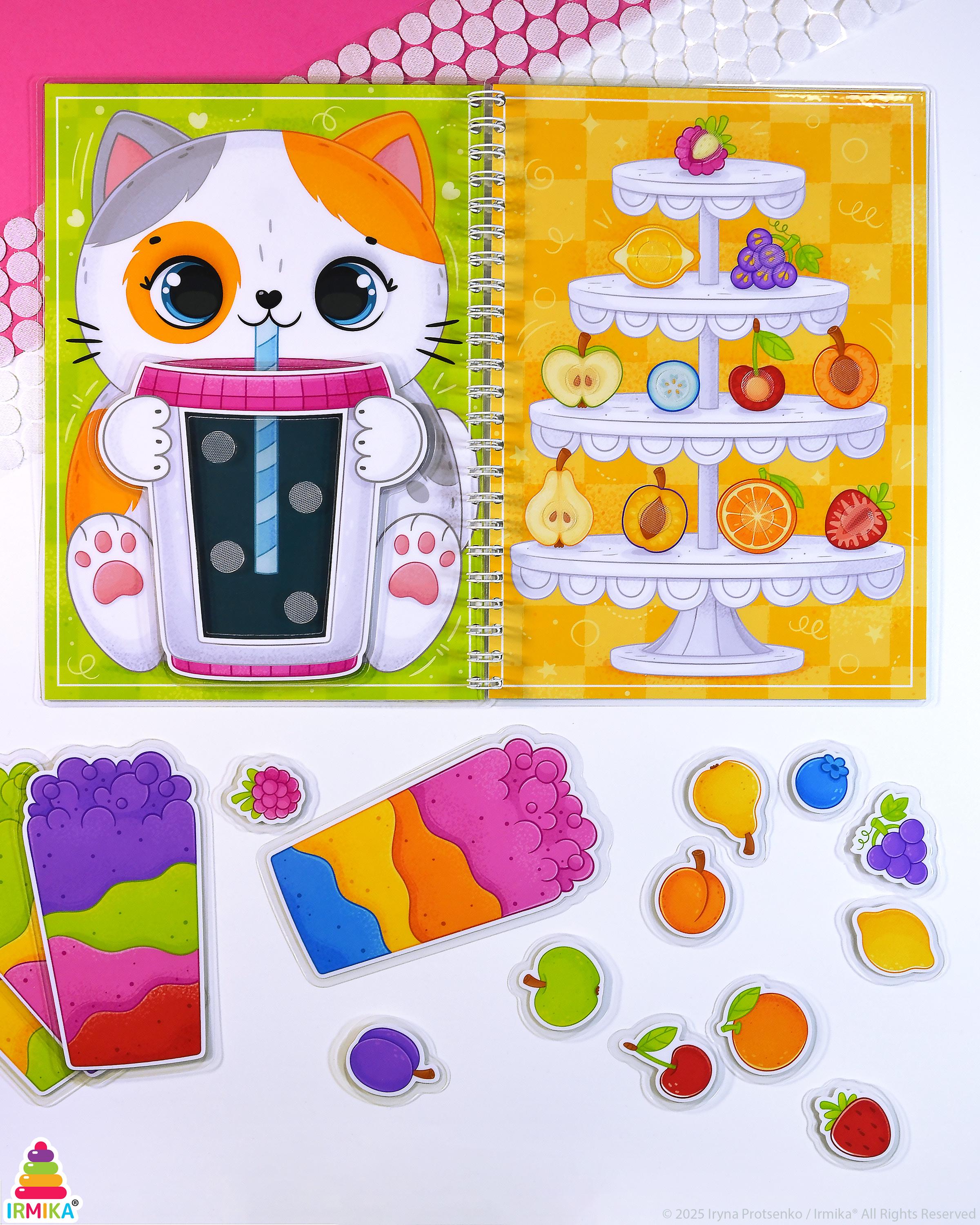 Printable Color Match Busy Book, Fruit Worksheet, Fruit Slices ...