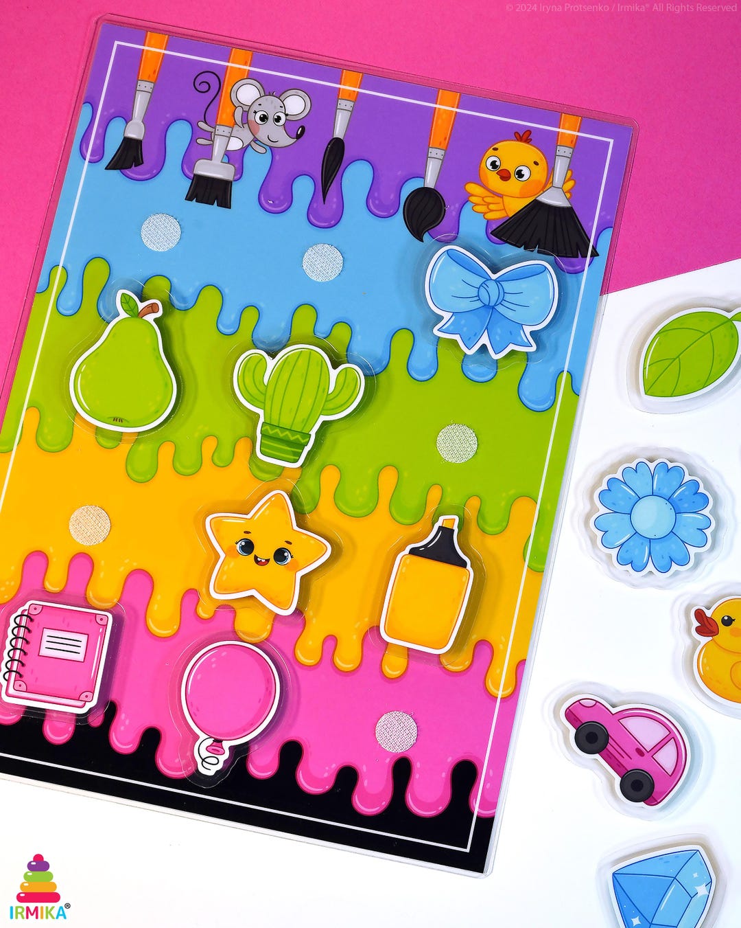 Printable Color Matching Activity, Worksheet, Colours Match, Learning ...