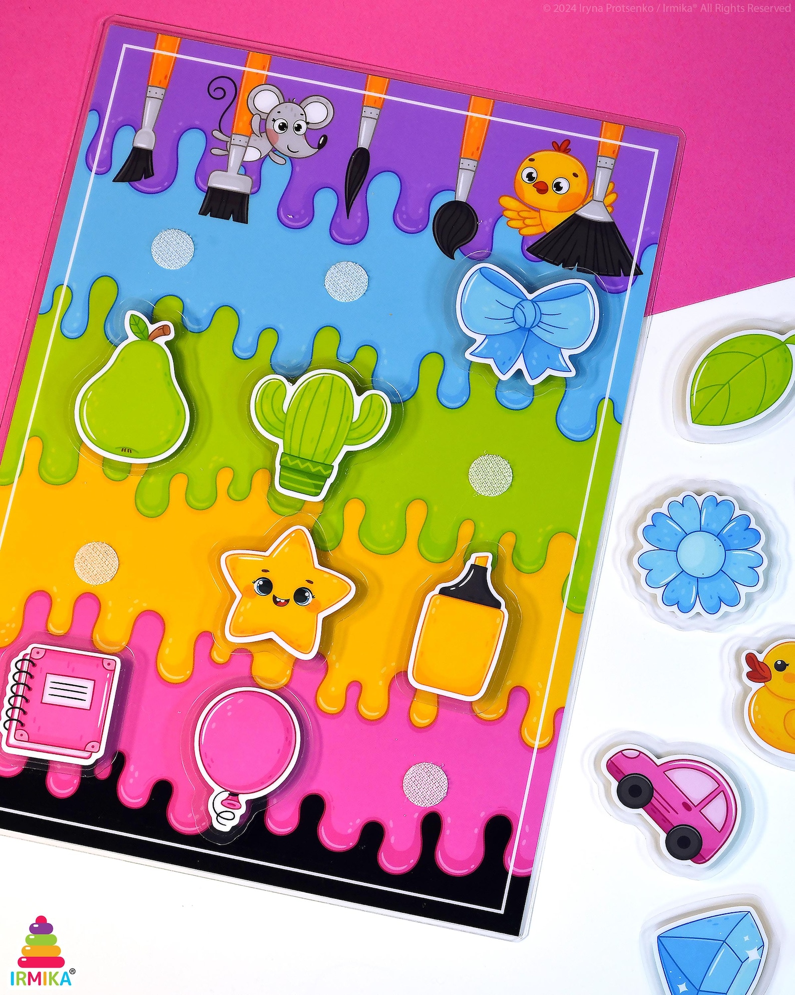 Printable Color Matching Activity, Worksheet, Colours Match, Learning ...