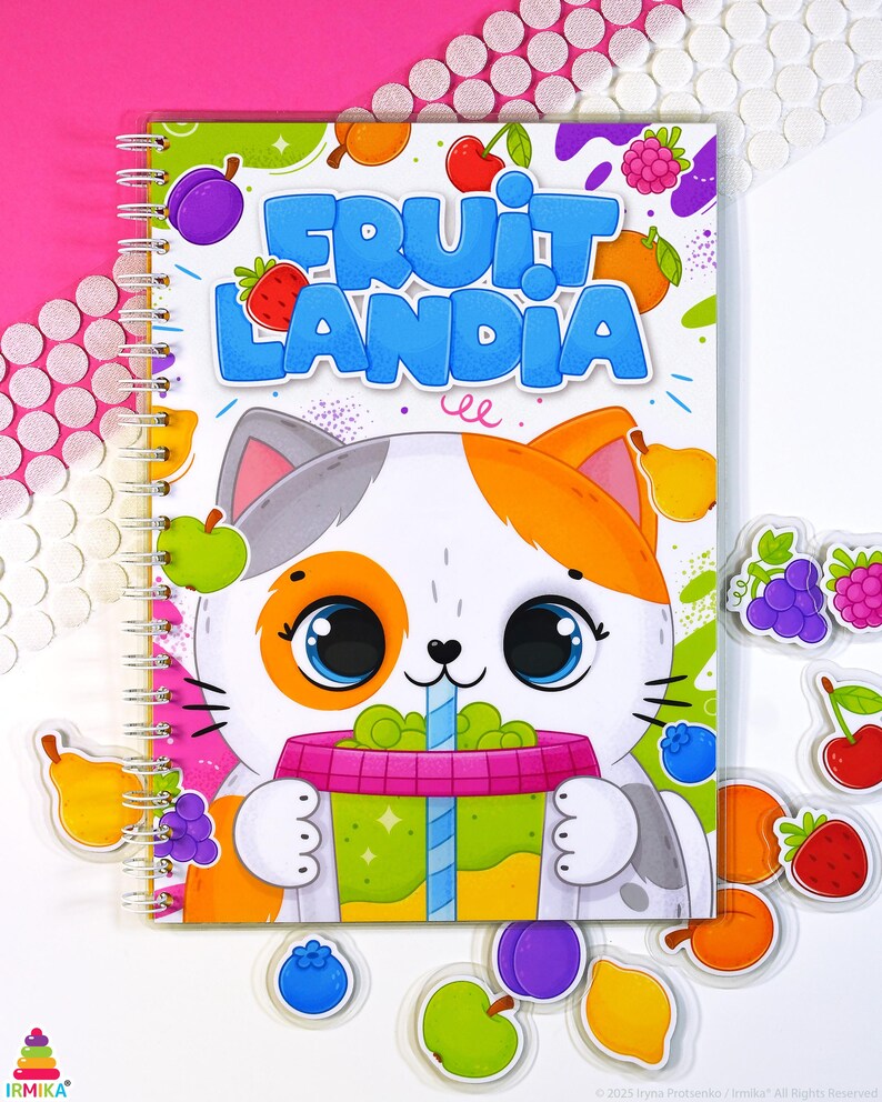 Printable Color Match Busy Book, Fruit Worksheet, Fruit Slices ...