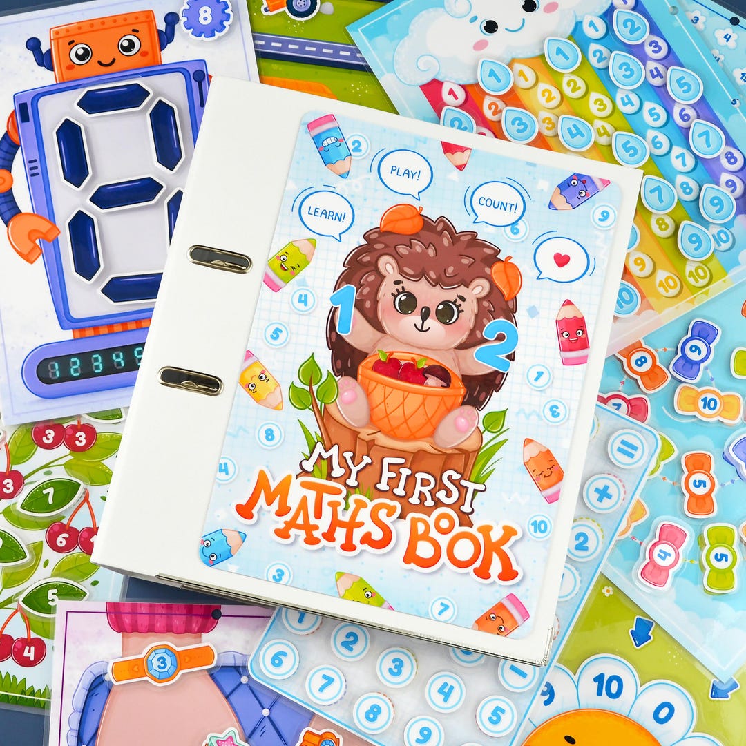 Maths Busy Book Printable Bundle, Math Activity Workbook, Preschool ...