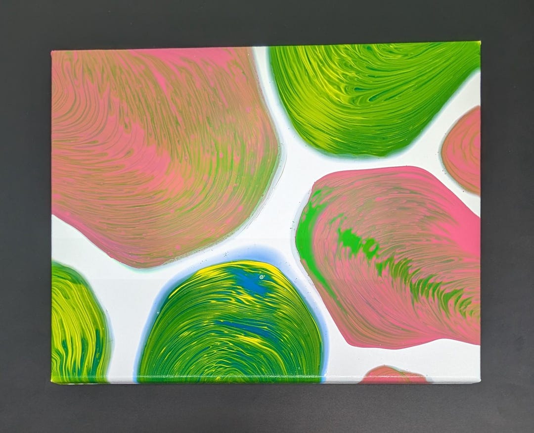 Fluorescent Shell, Fluid Acrylic 11" X 14" - Etsy