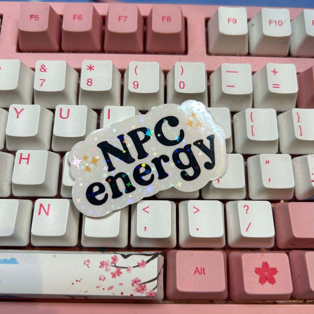 NPC Energy Holographic Sticker - Etsy