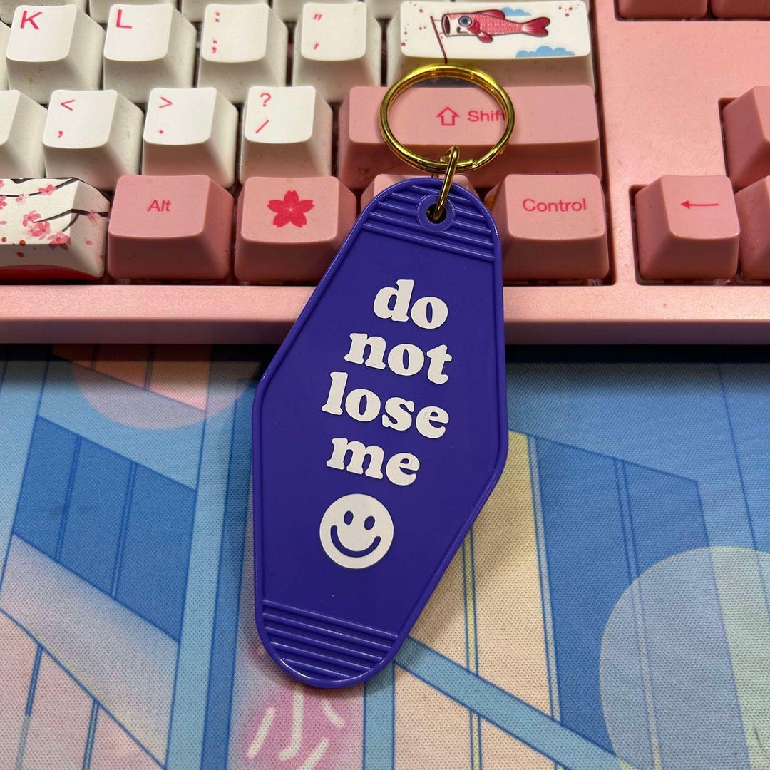 Do Not Lose Me Motel Keychain - Etsy